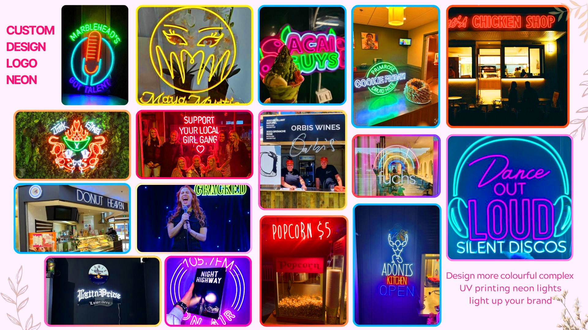 Custom Neon Signs & Lights | LED Neon Sign Shop | Neon Wall Signs