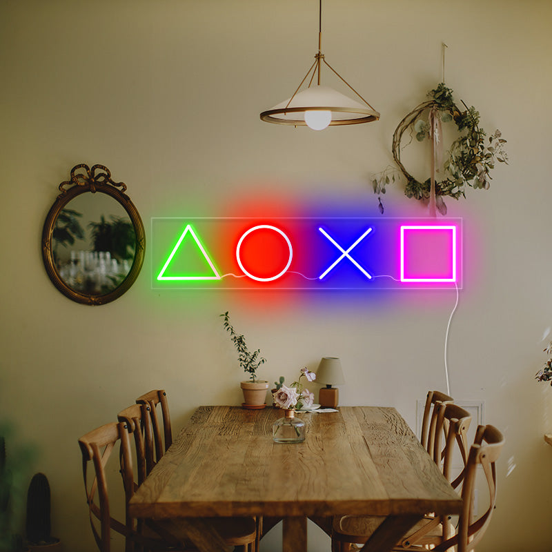 Playstation Neon Sign | Etsy Neon Sign | Rainbow Neon