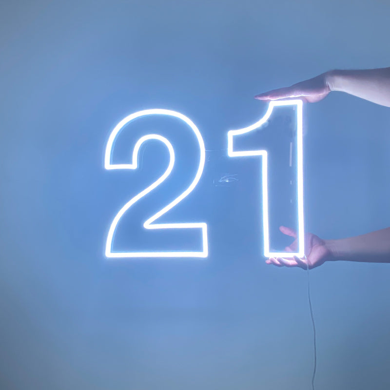 21st Birthday Neon Sign | Twenty One Party Decorate Neon Light